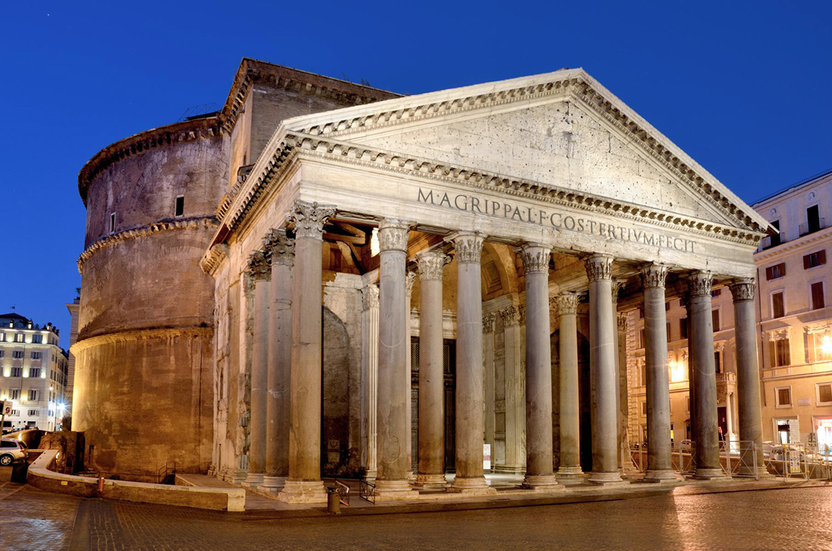 Il superbo Pantheon, costruito più di 1800 anni fa, affascina sempre i ...