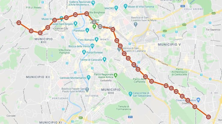 Metro Roma: le Linee della Metropolitana