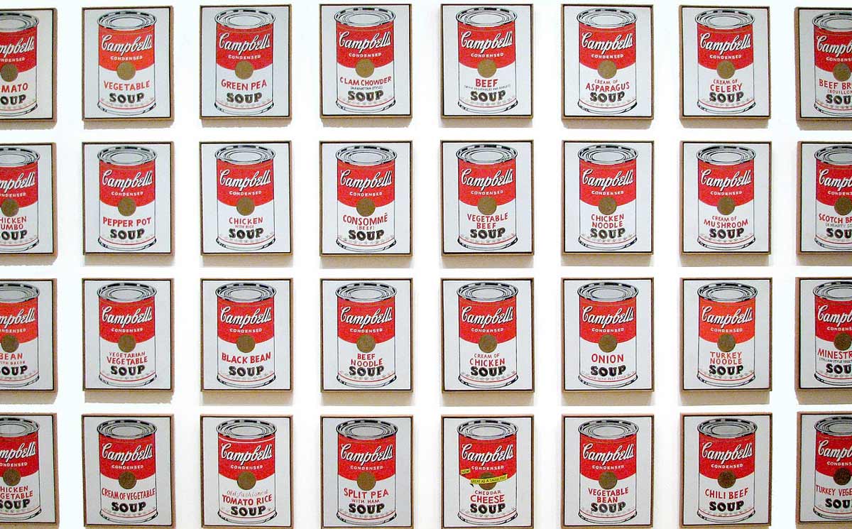 (32) Campbell’s Soup Cans (1962). Andy Warhol. Mostra, Roma | ArcheoRoma